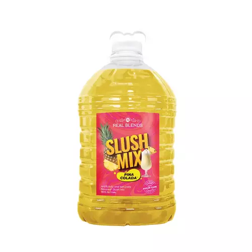 Slushie Mix 1:5 - Piña Colada - 128 fl oz - Pure Cane Sugar - Natural ...