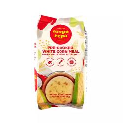 Pre cooked white corn meal / Gluten free / 100% corn / 35.27 OZ - Bosanet
